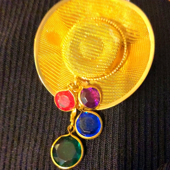 Vintage | Jewelry | Vintage Gold Tone Mesh Hat Pin | Poshmark